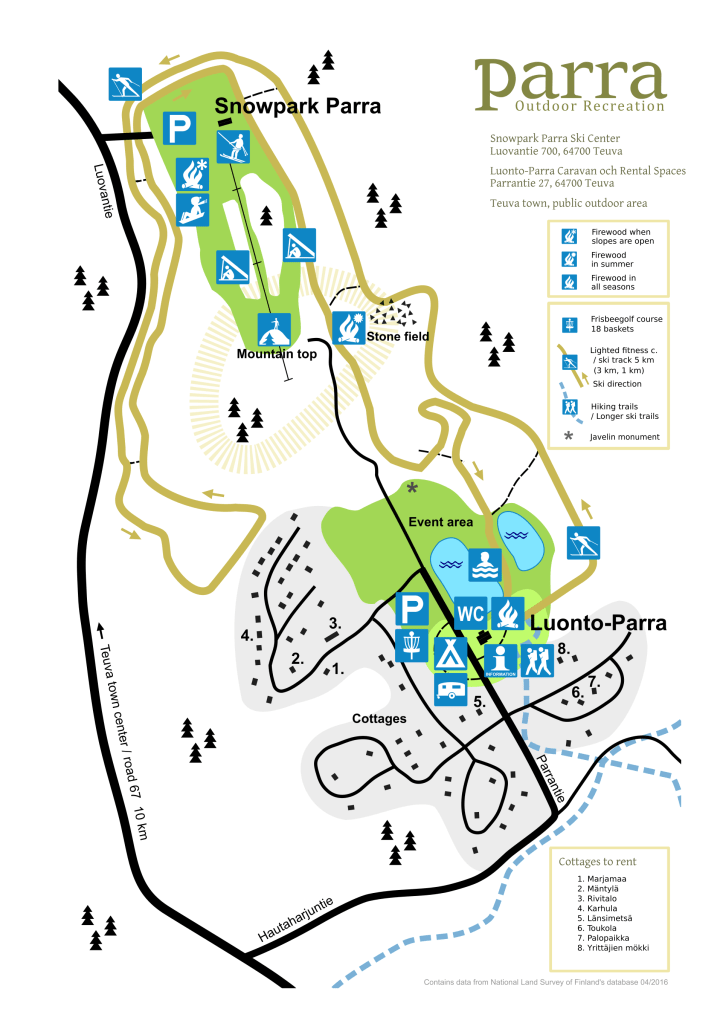Map of the Parra area – Parra